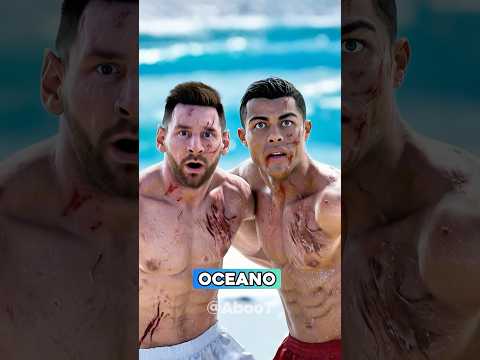 Cristiano Ronaldo e Messi na Ilha Deserta! #futebol #cristianoronaldo #messi