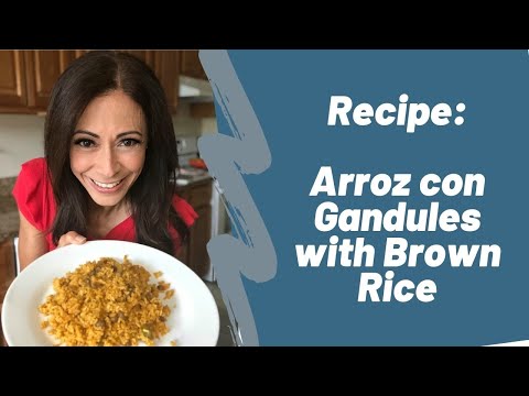 Arroz Con Gandules with Brown Rice