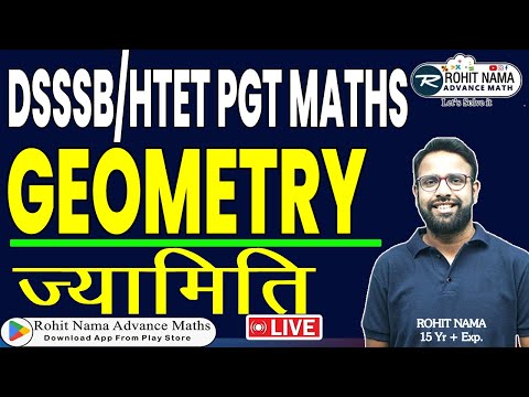 LIVE Geometry Session | TGT PGT Maths | HTET DSSSB KVS UP PGT 2025 | Important Questions + Concepts
