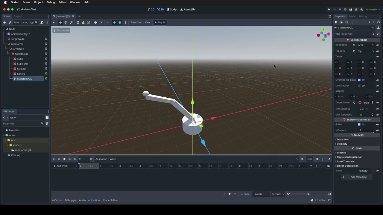 Godot SkeletonIK3D ignores Blender bone rotation constraints - Help - Godot Forum