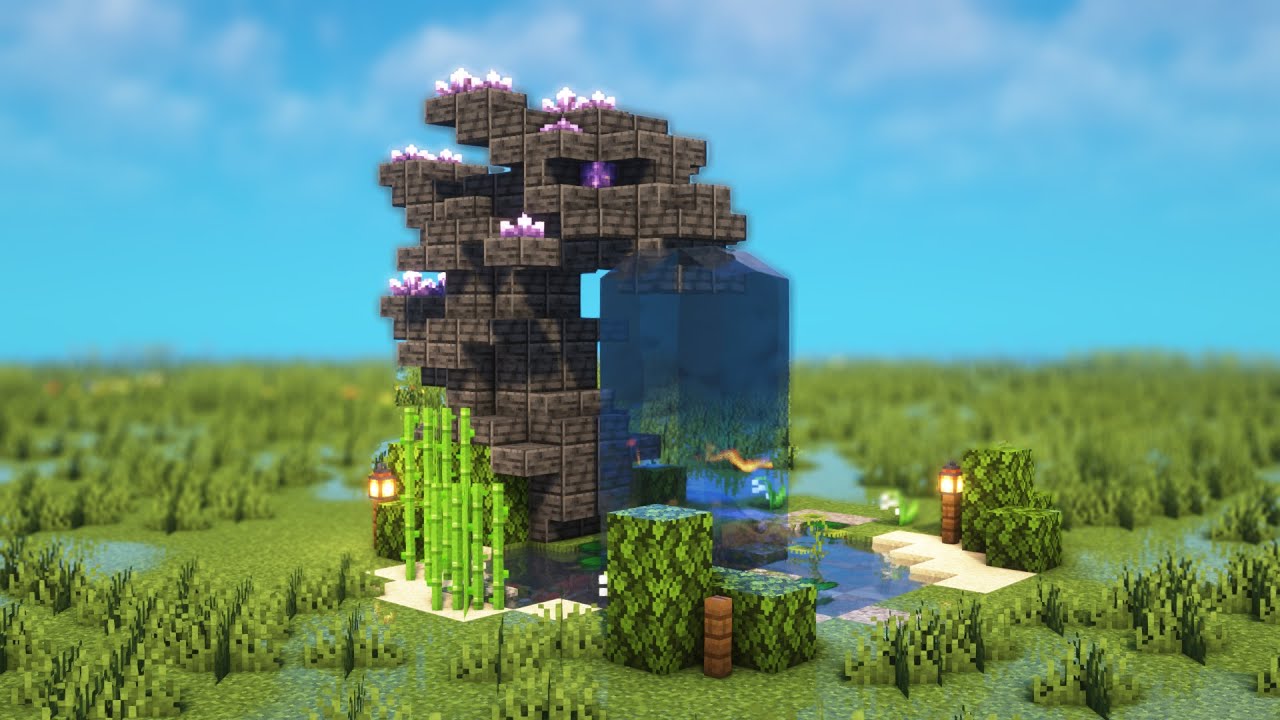 Minecraft Dragon Fountain Tutorial - How to Build a Dragon Fountain and ...