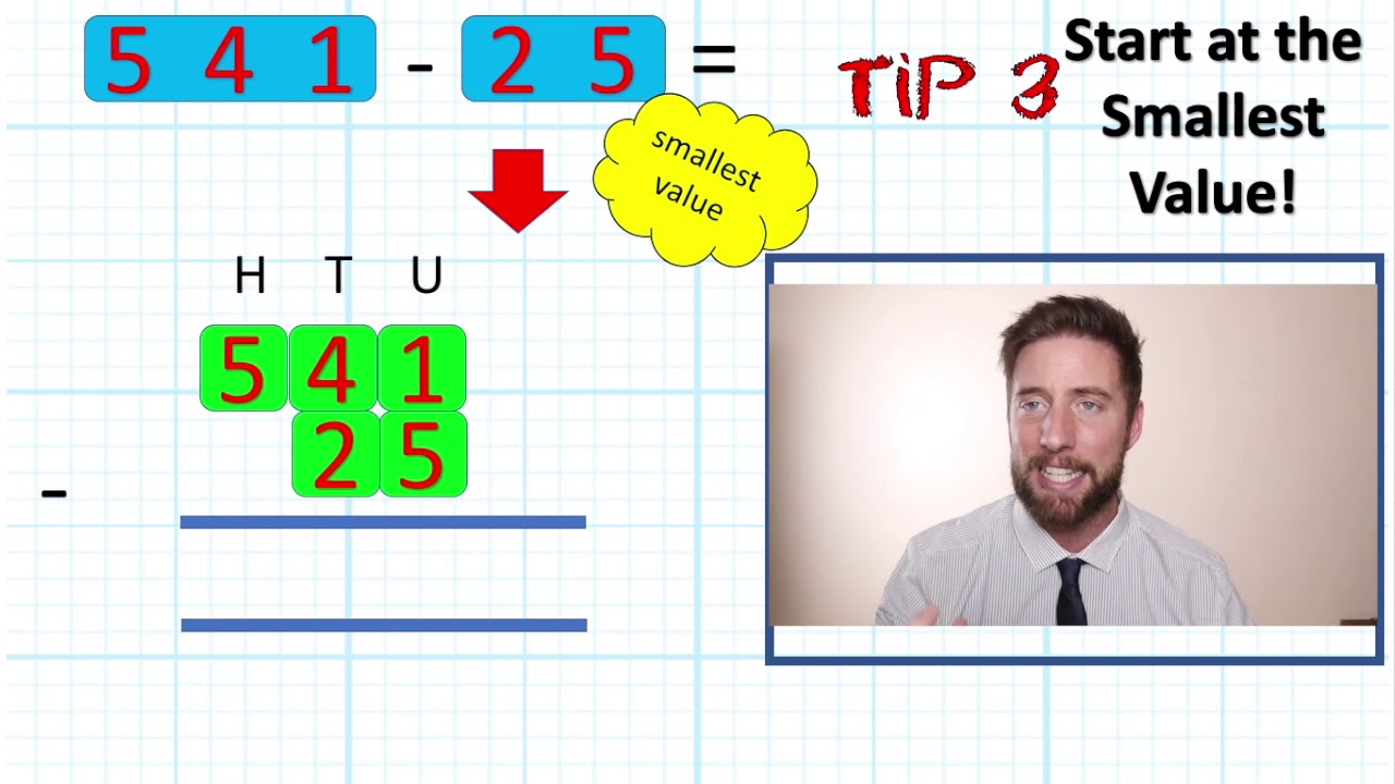 5 Tips for Subtraction In Columns | The Maths Guy