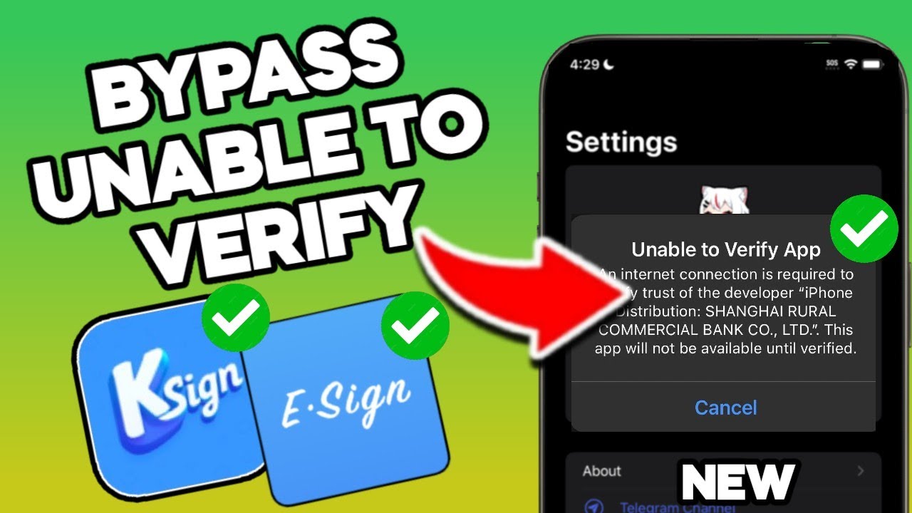 *NEW* BYPASS Unable to Verify Error (EVEN WITH REVOKED CERTIFICATES)