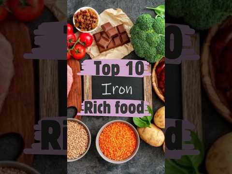 Top 10 Iron rich food 🥦। Iron Rich foods #shorts #shortfeed #healthyfood #ironrich