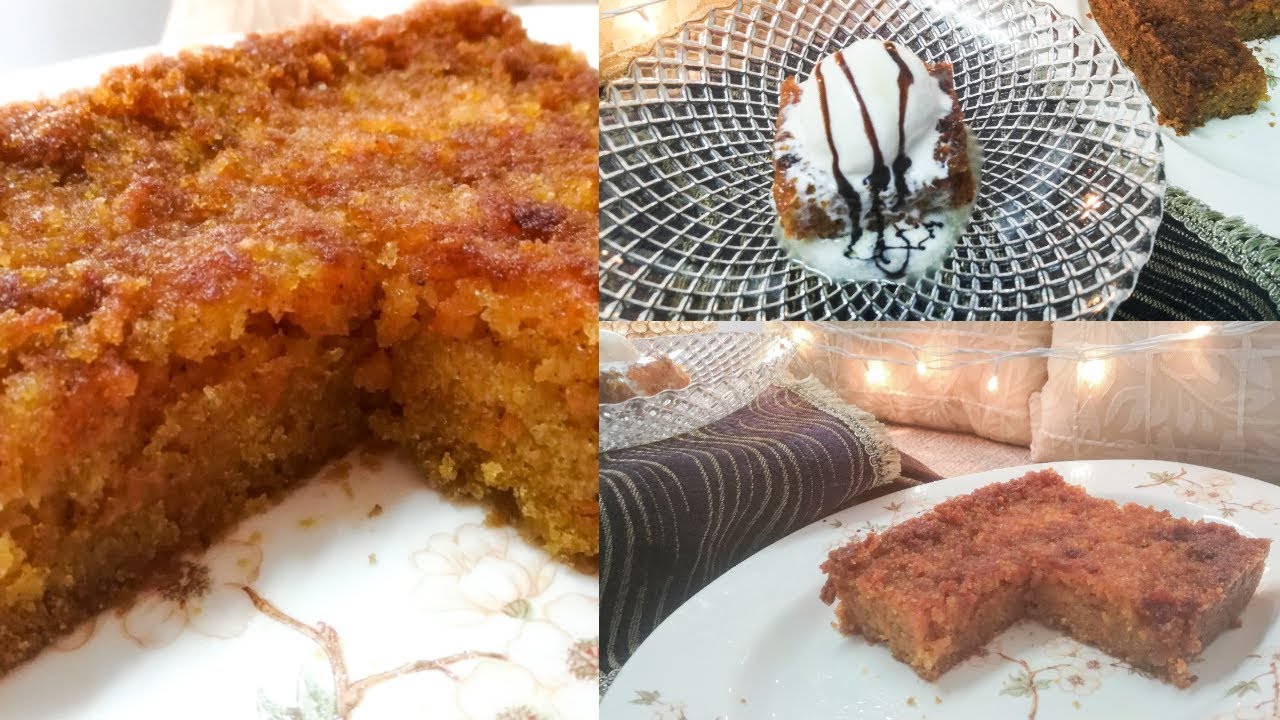 Eggless Spiced Carrot Cake