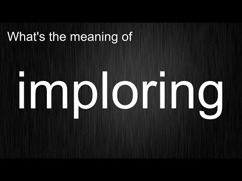 The Ultimate Guide to the Word "imploring" in English