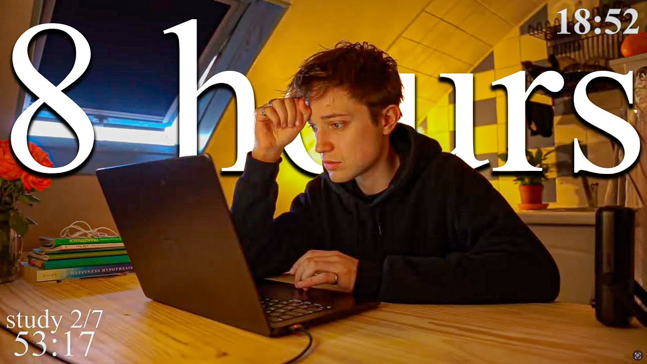 LIVE | 8-HOUR study with me in Paris 📚⛈️ rain sounds & pomodoro timer 60 & 10