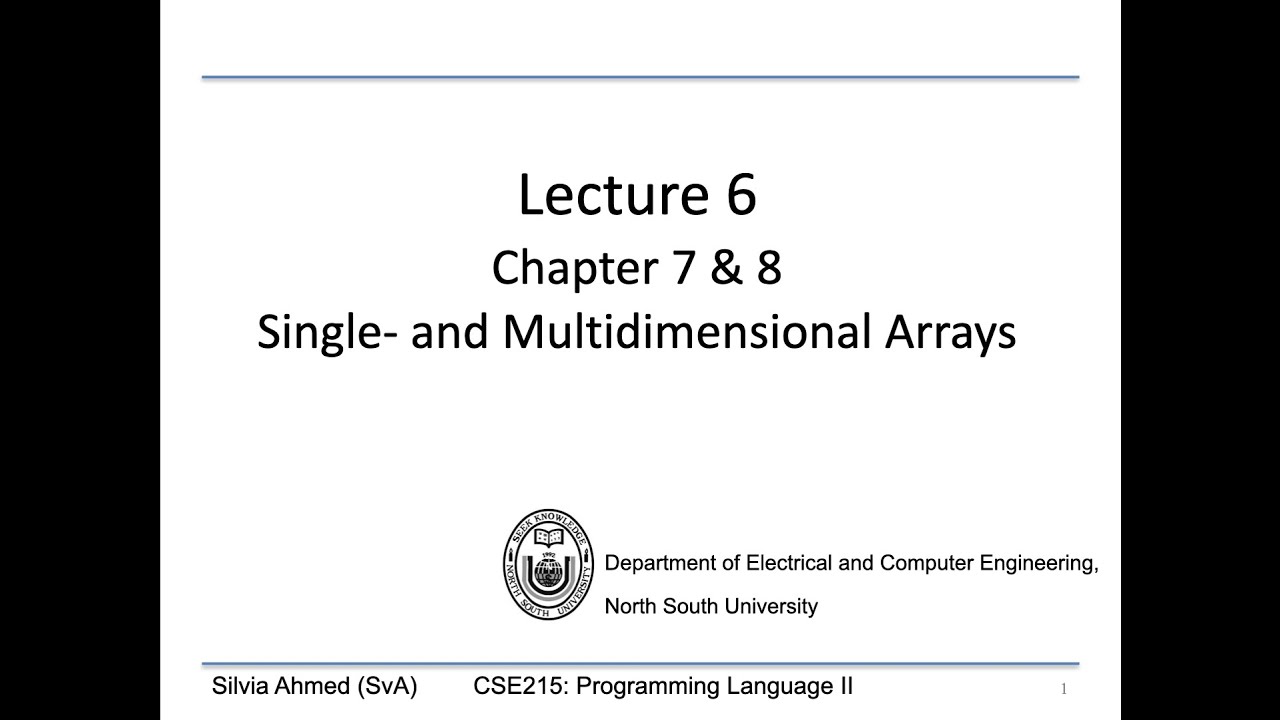 6 5 Arrays passing array into methods