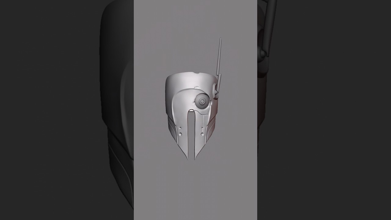 Robot Head #WIP for ArtStation challenge 3D art process