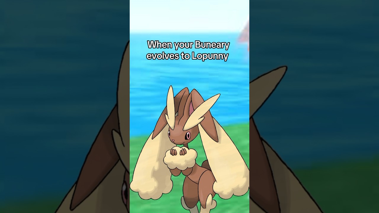 When Buneary evolves to Lopunny #pokemon #pokémon #pokemonscarletandviolet #pokemoncommunity