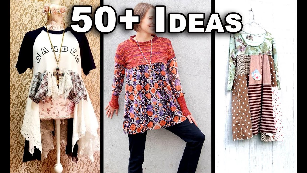 DIY: 50+ EASY Upcycled Tshirts to Inspire You | ep 10