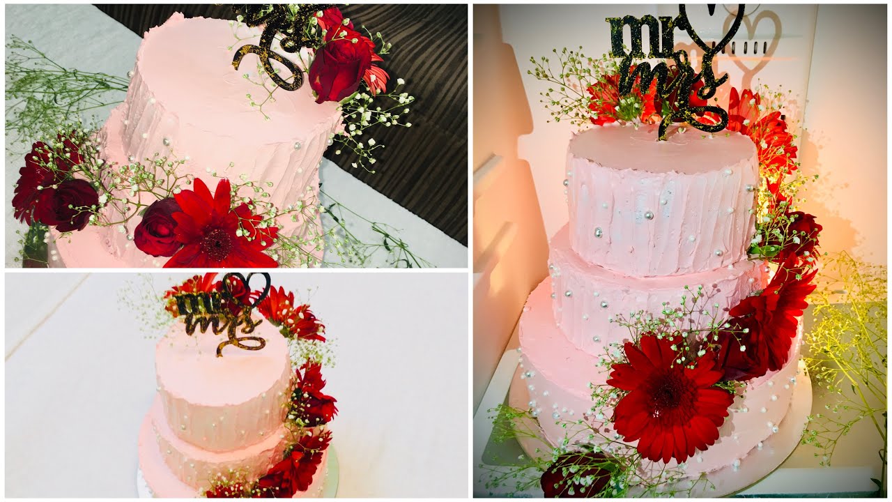 #foodlaunch three tire red velvet wedding cake|easy wedding cake|