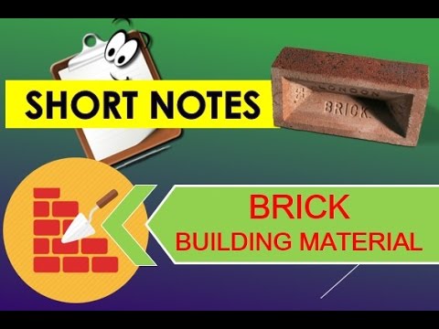 BRICK Lecture 4 Building Material " GATE & IES EXAM " Short Notes