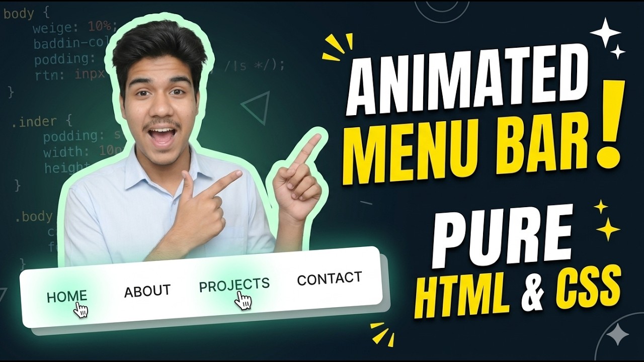 Modern Circular Menu Design for Web Developers | CSS & HTML