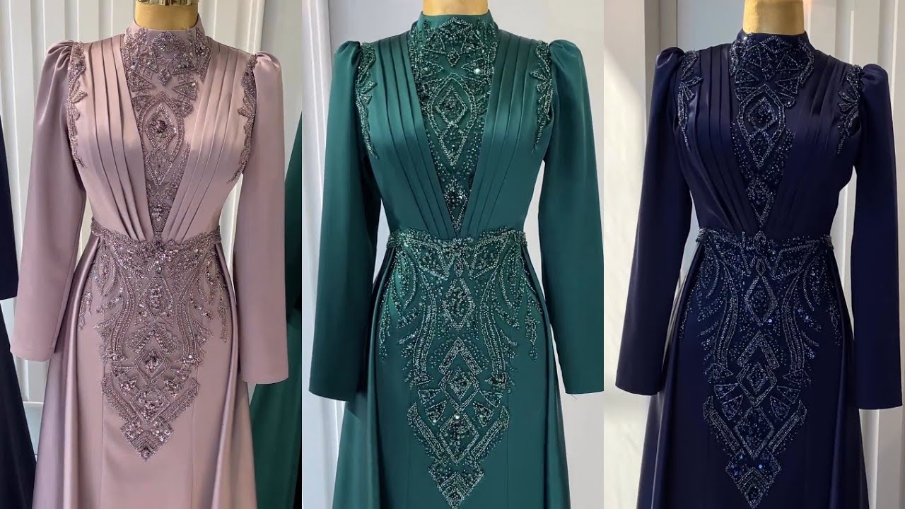 2023 Muhteşem Tesettür Abiye Modelleri düğün Abiye Elbise Amazing Hijab Dresses For Wedding