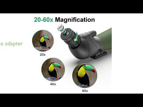 REVIEW (2024): Gosky 20-60x80 Spotting Scope. ESSENTIAL details.