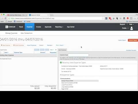 Concur Expense Reports | Instructor Guide