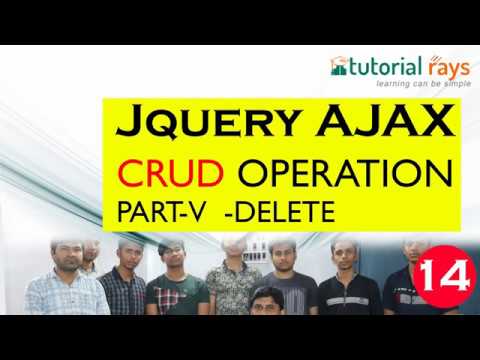 Learn 13 DELETE | Ajax CRUD Operation | Ajax Tutorial | Ajax Insert Update Delete| Tutorial Rays ...