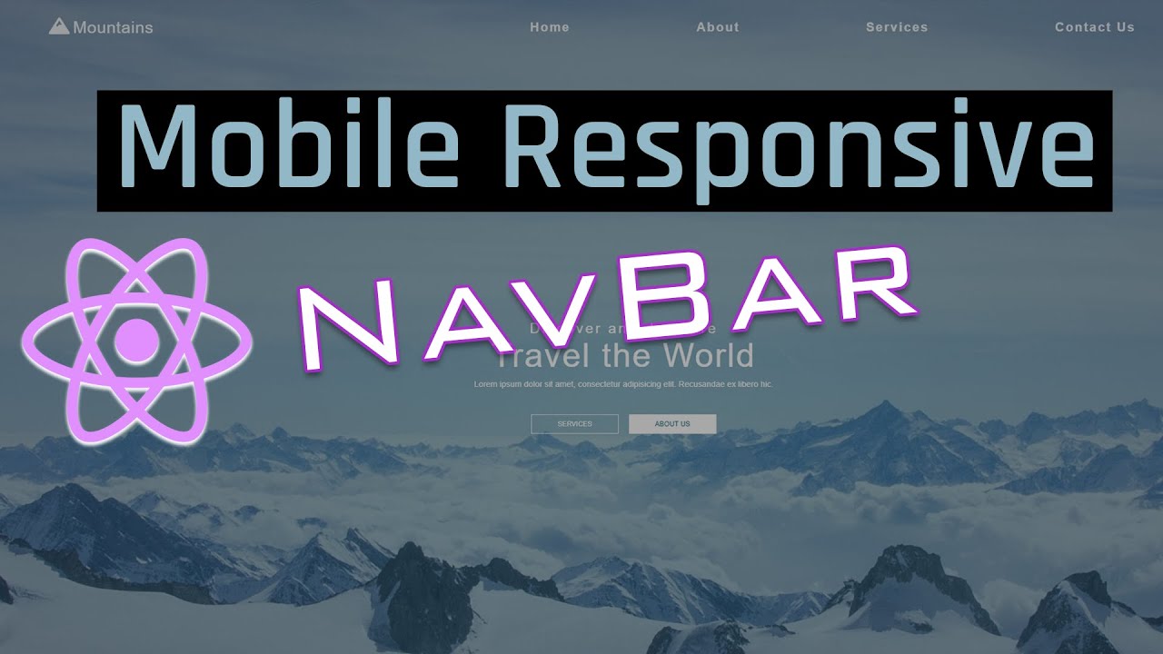 Build a Responsive Navbar with React + flexbox