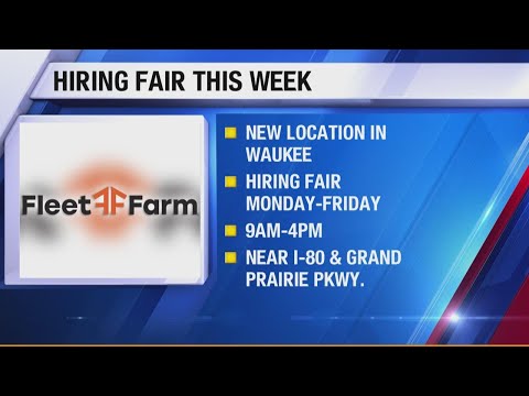 New Fleet Farm in Waukee holding hiring fair