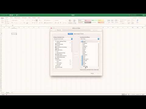 Get a developer tab in excel menu bar for Mac OS