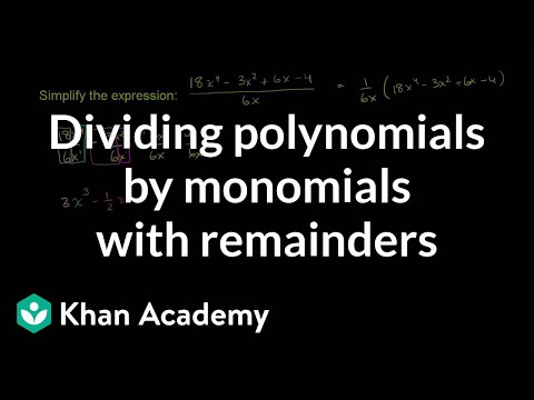 Division of Polynomials | Intermediate Algebra