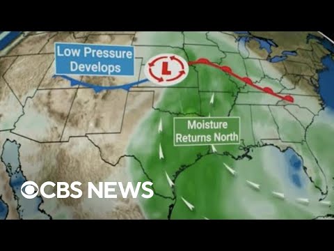East Coast gets icy weather while southern states under a tornado watch
