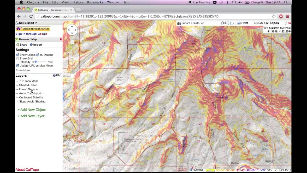 Using Layers in CalTopo