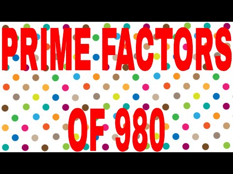 PRIME FACTORS OF 980