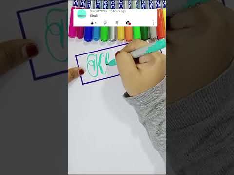 Khalil 🥰 name calligraphy ||doms brush pen calligraphy || calligraphy name writing/WhatsApp status💕