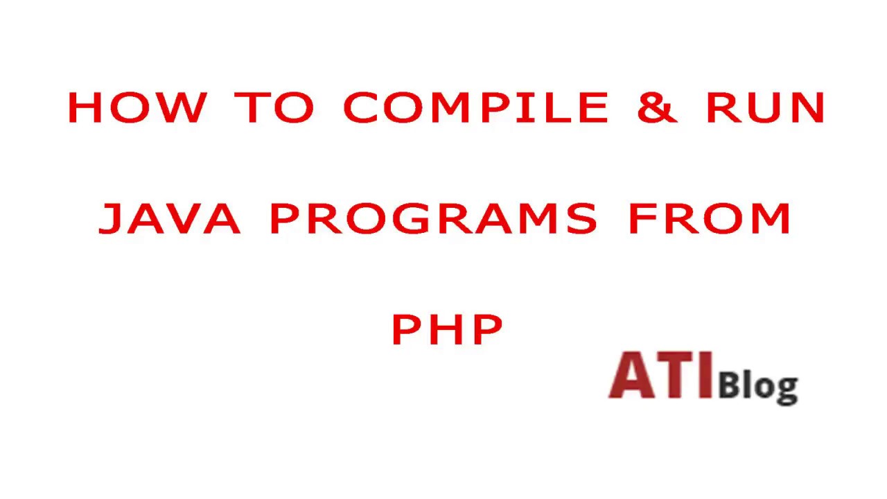 How to compile and run java from PHP