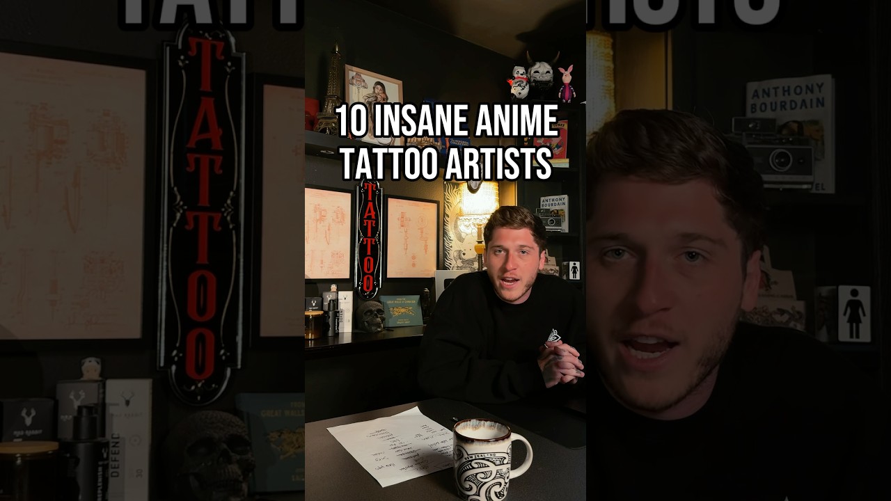 10 Insane Anime Tattoo Artists✍🏾 #tattoo