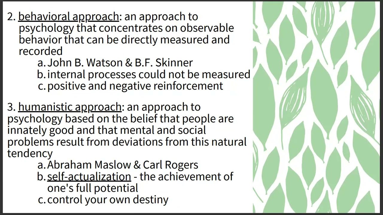 General Psychology Chapter 1: Psychology as a Science