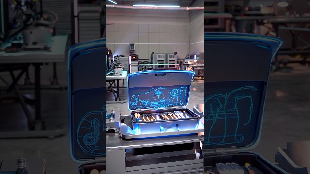 🚀 Futuristic Toolbox in Action! 🔧✨ #AIProductDesign #nextgentech