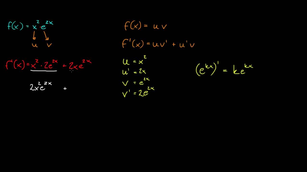 Derivasjon, oppgave 6 - Produktregel | UDL.no
