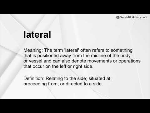 lateral Meaning
