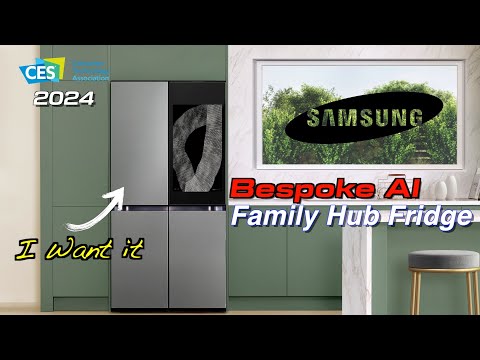 NEW Samsung Bespoke AI Family Hub Refrigerator is WAY TOO COOL