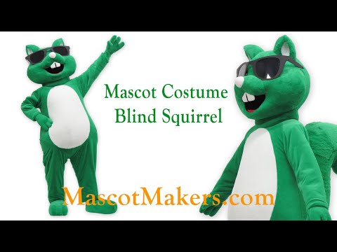 Blind Squirrel Mascot Costume for Blind Squirrel Restaurant | Mascot ...