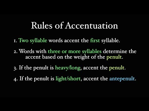 The Latin Accent