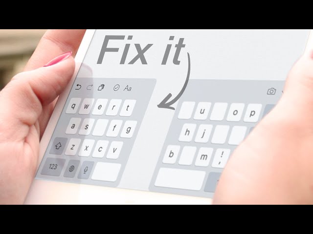 How to split and move the iPad keyboard for a more ergonomic typing ...