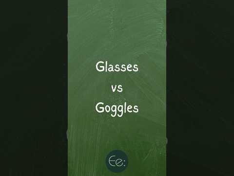 Glasses vs Goggles 👓🕶️ What's the Difference? by English explained #words #meaning #explained #tips