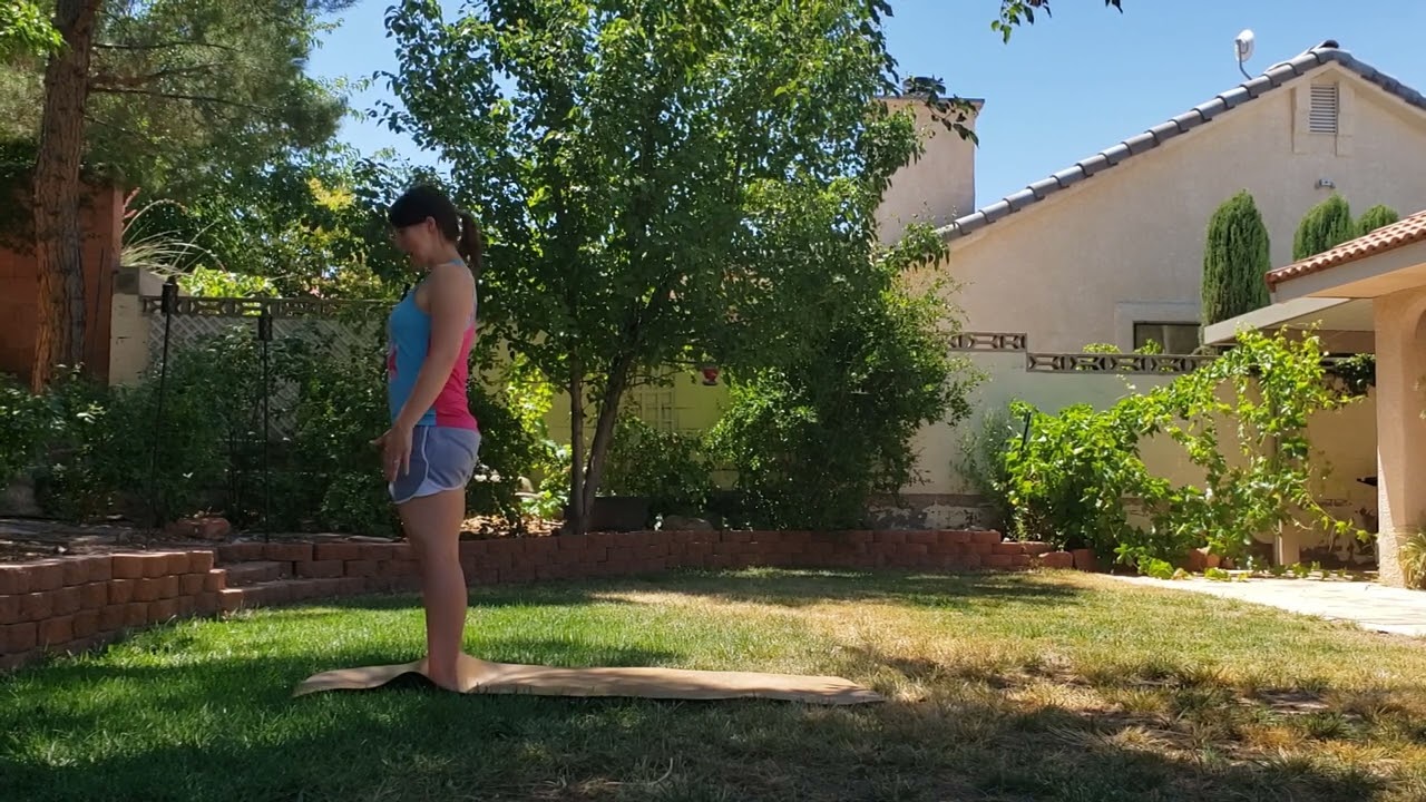 Upward hands pose - urdhva hastasana