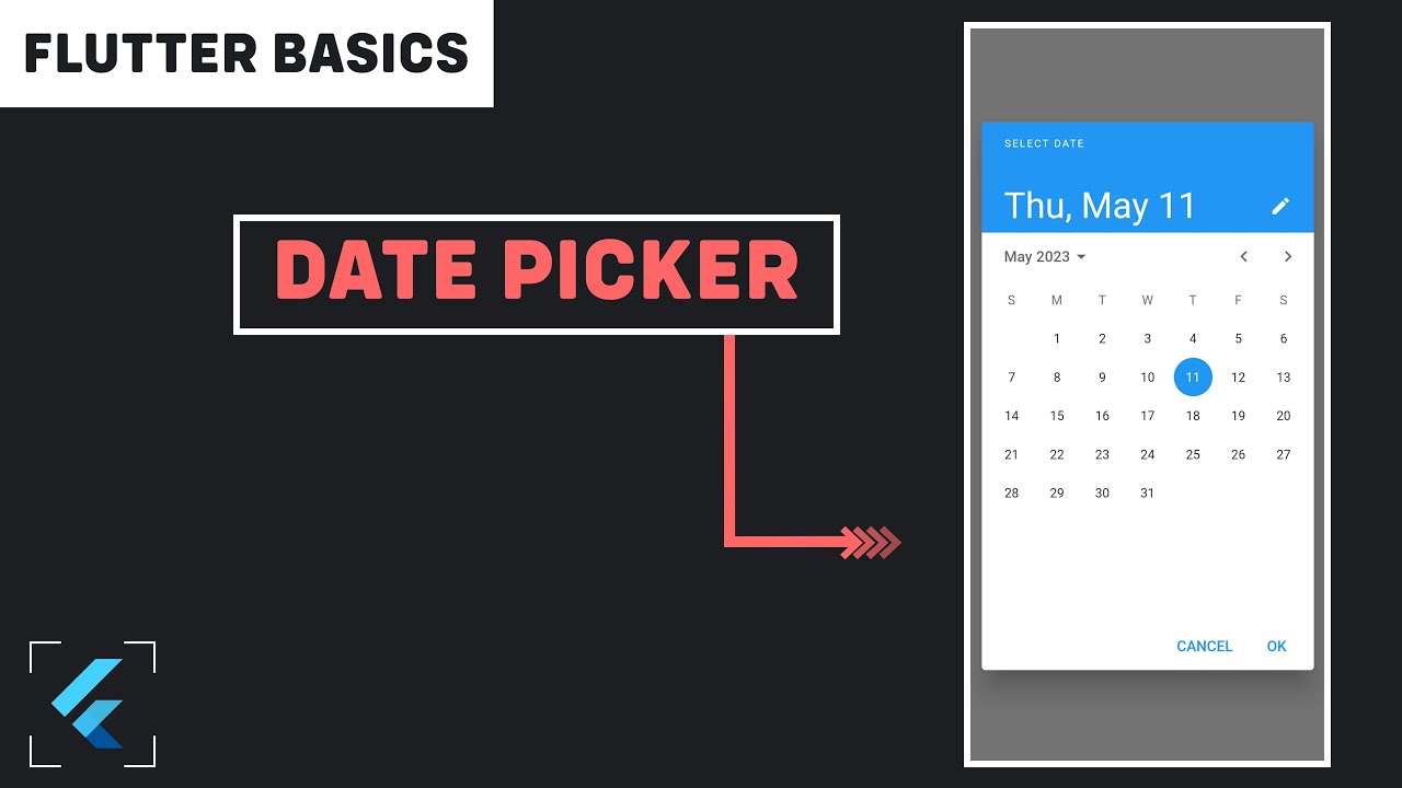 Flutter Tutorial - Date Picker in Flutter