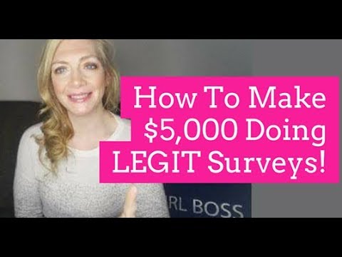 How To Make $5000 doing LEGIT surveys