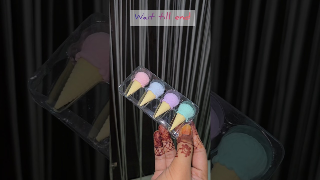 Ice Cream Eraser 🍦✨ | Cute & Fun Stationery | Riya Unfiltered #shorts