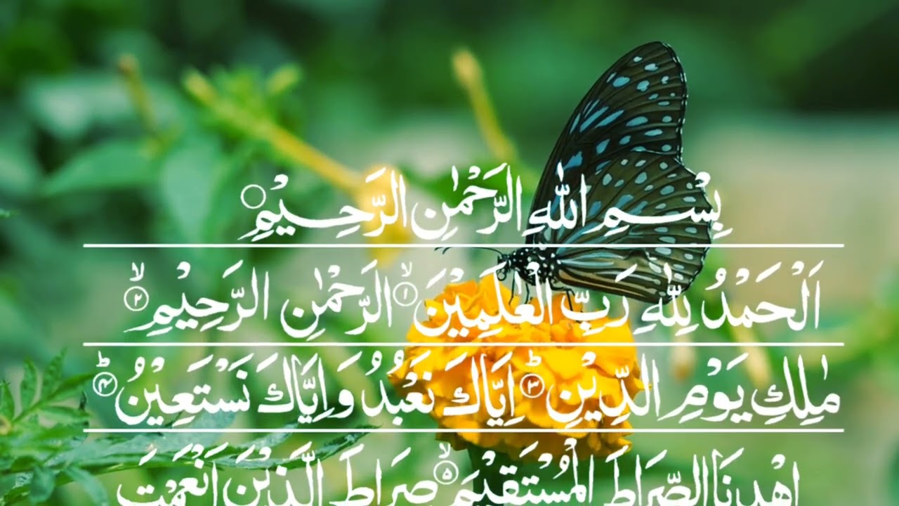 Beautiful Recitation Of Surah Al Fatiha