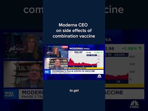 Moderna CEO on side effects of combination vaccine