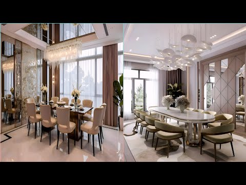 Latest Luxury Dining Room Designs: Modern Dining Chairs & Table Design Ideas: Home Interior Design