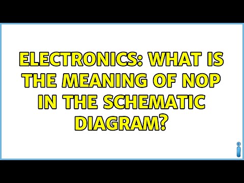 Electronics: What is the meaning of NOP in the schematic diagram? (3 Solutions!!)