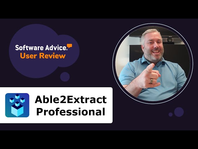 Able2Extract Professional Software Reviews, Demo & Pricing - 2025
